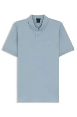 BOSS Stretch-cotton Slim-fit Polo Shirt With Logo Patch