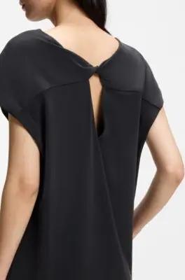 BOSS Jersey Dress With Rear Knot Detail
