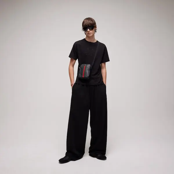 Gucci Cotton Jersey T-shirt With Embroidery - Black