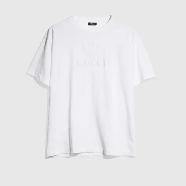 Gucci Cotton Jersey T-shirt With Embroidery - White