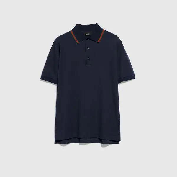 Gucci Cotton Jersey Piquet Polo Shirt