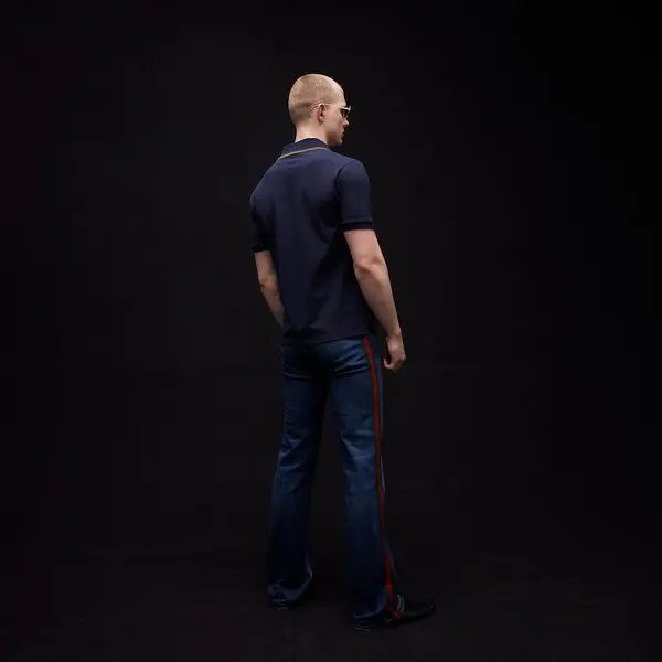Gucci Cotton Jersey Piquet Polo Shirt