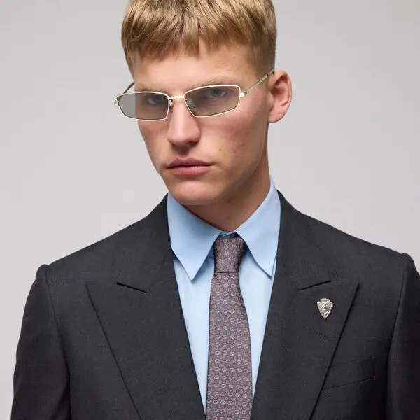 Gucci Interlocking G Silk Jacquard Neck Tie
