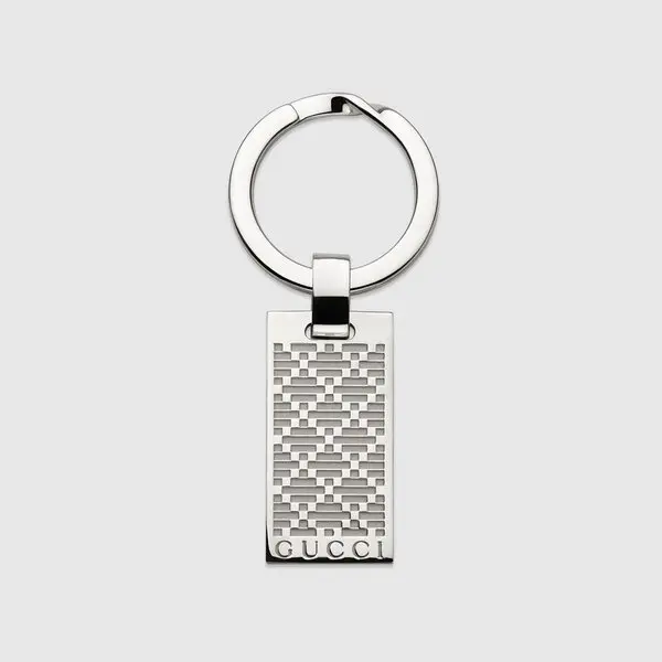 Gucci Diamante Sterling Silver Keyring - One-color
