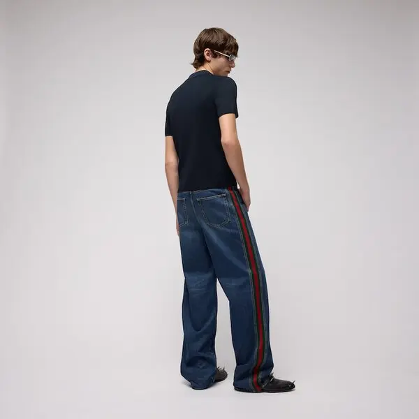 Gucci Technical Knit Fabric Polo Shirt With Embroidery