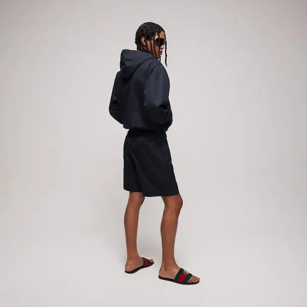 Gucci Gg Cotton Canvas Shorts