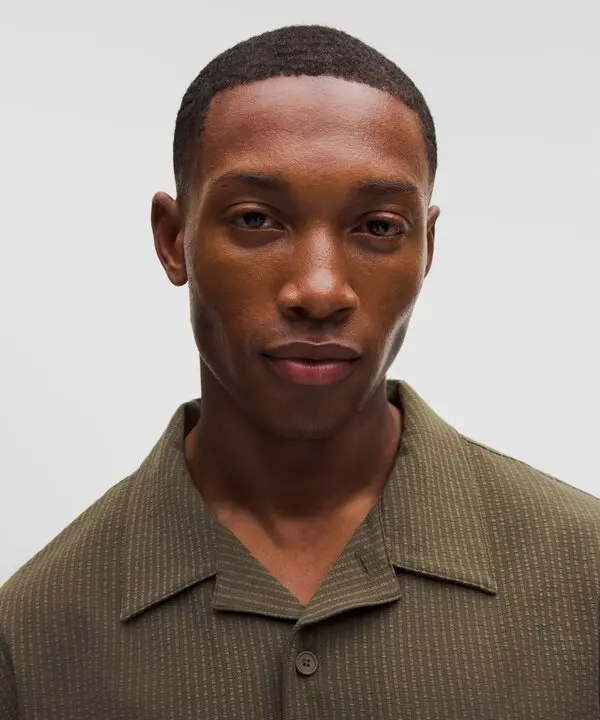 Lululemon Airing Easy Camp-collar Shirt - Olive Brown