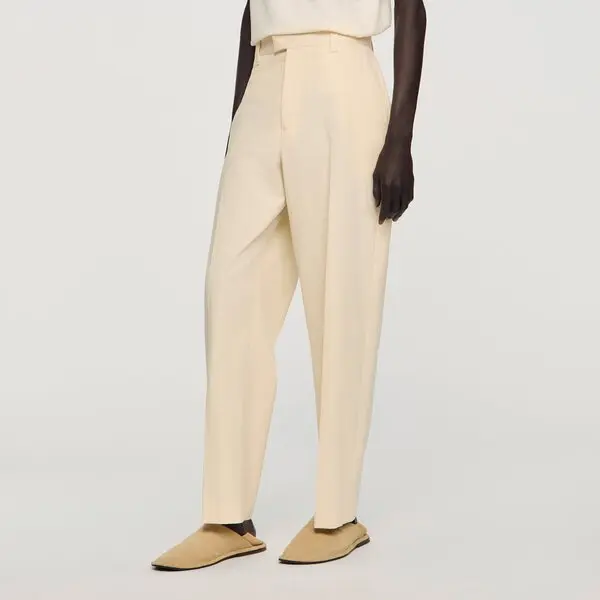 Sandro Wide-leg Cotton Trousers