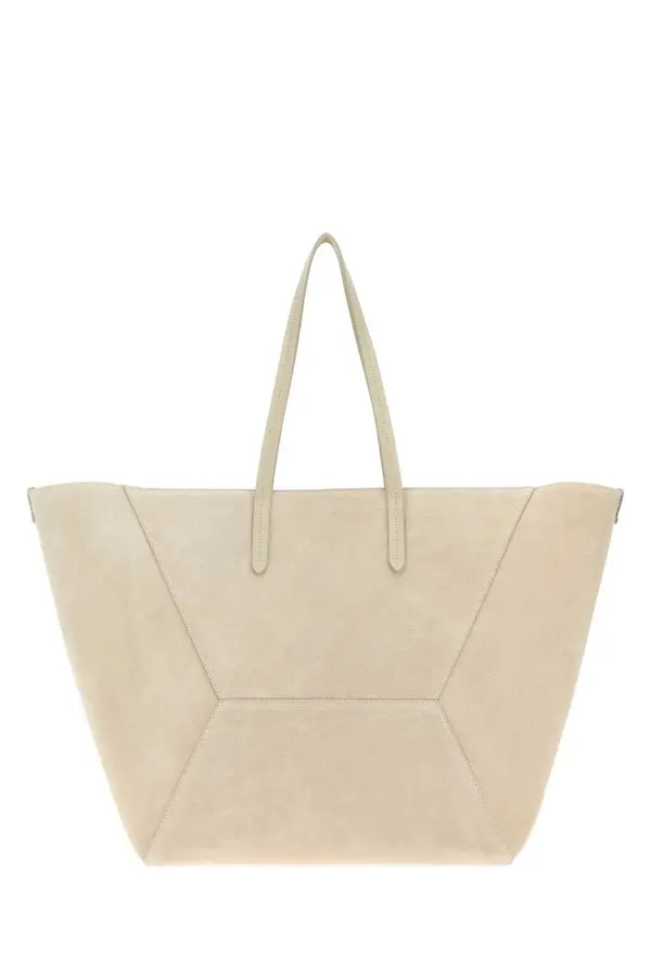 Brunello Cucinelli Suede Shopping Bag - Brown