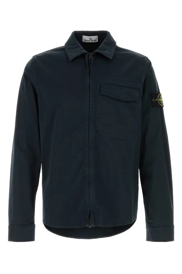 Stone Island Dark Stretch Cotton Shirt