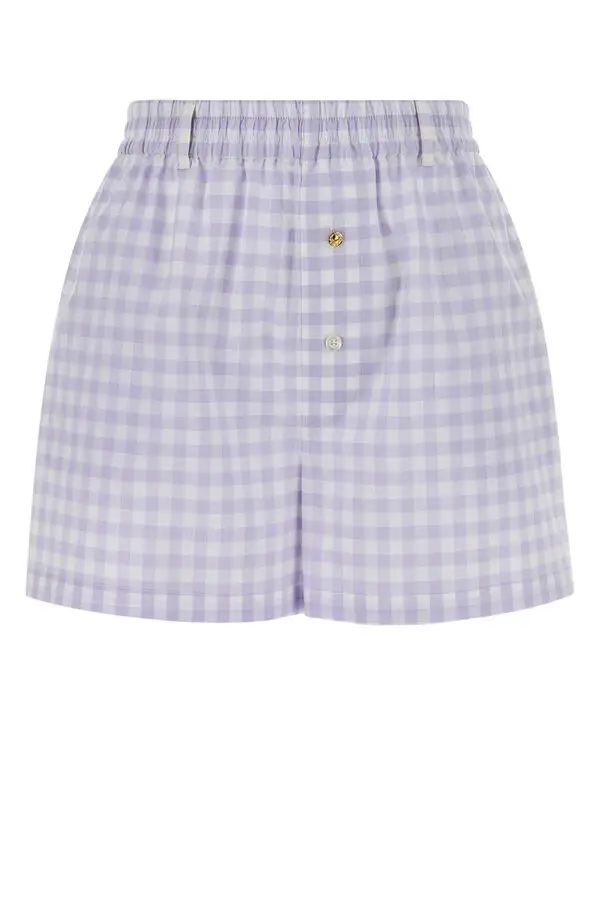 Moschino Embroidered Cotton Shorts - Multicolor