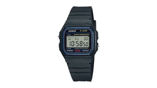 Casio Digital Watch With Black Strap - Rubber