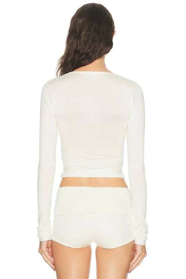 Eterne Wrap Top - Ivory