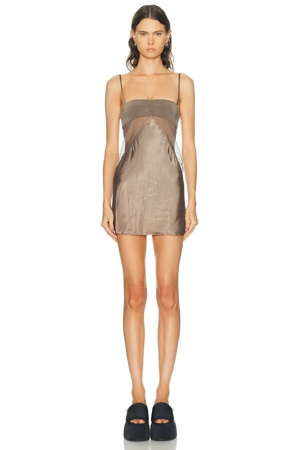 Rick Owens Combo Slip Top - Dust