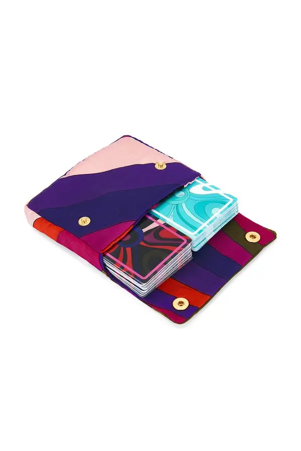 Emilio Pucci Playing Cards In Pink,purple - Multicolor