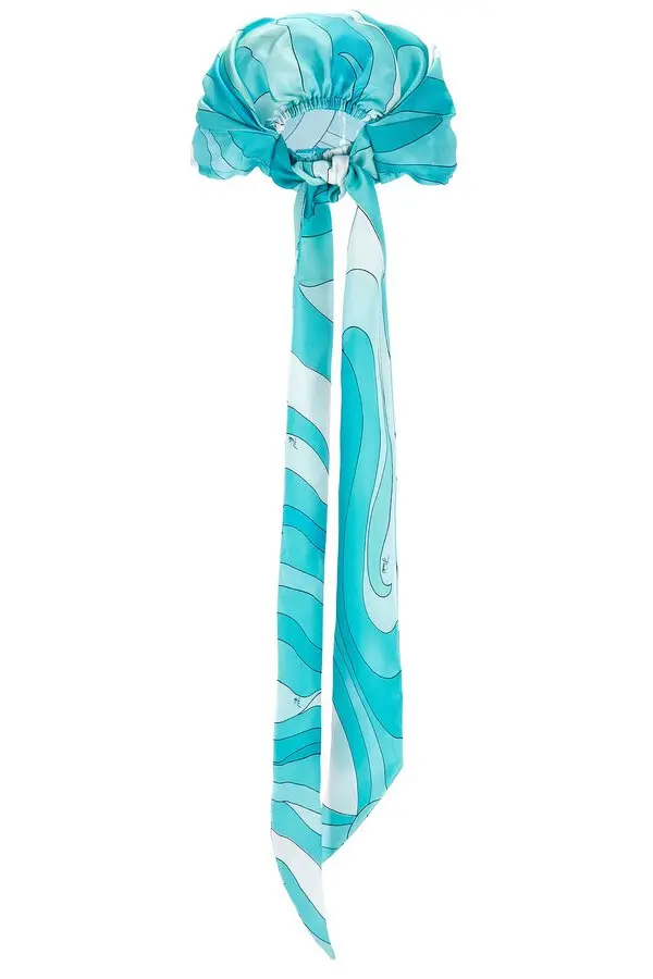 Emilio Pucci Silk Bandana - Turquoise