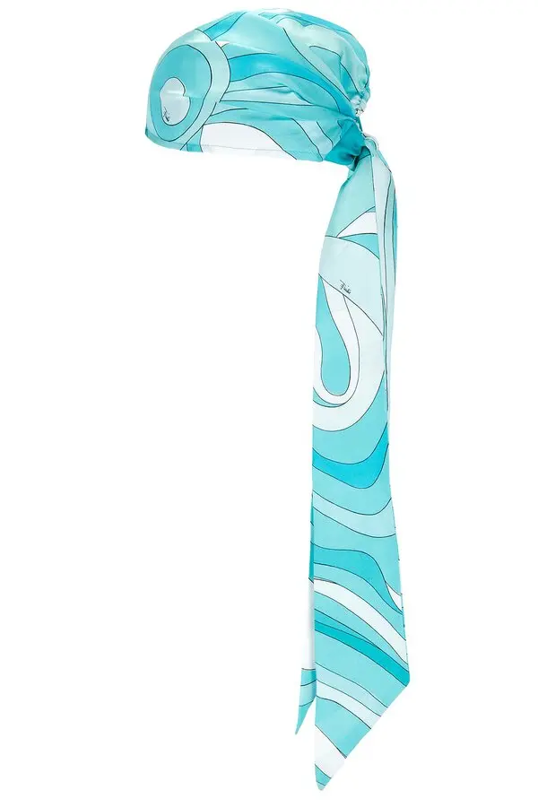 Emilio Pucci Silk Bandana - Turquoise