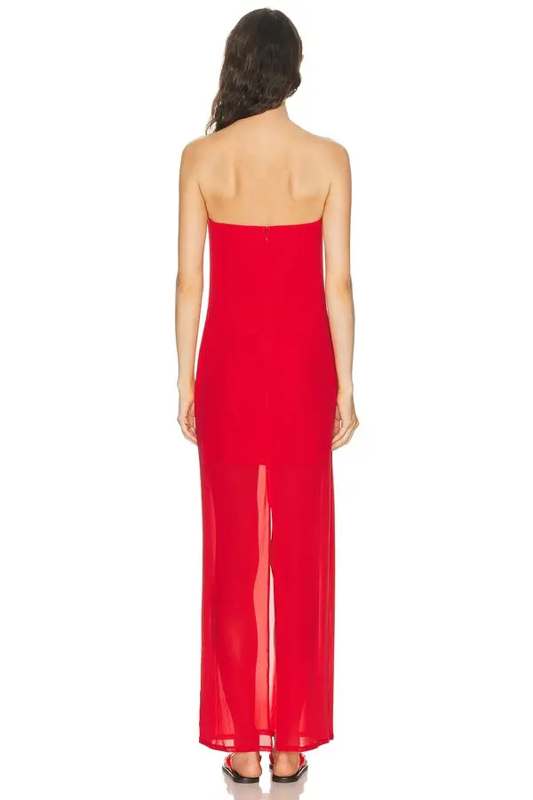 Staud Liliana Strapless Maxi Dress