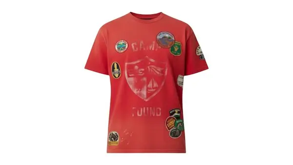 FOUND Embroide Patches Camp Tee Shirt