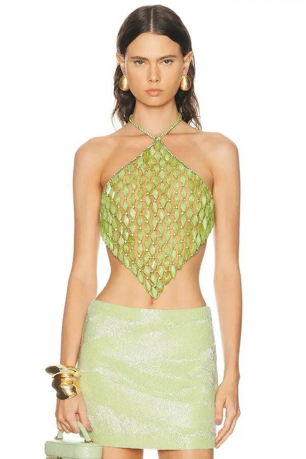 MAY MASHIAH Alora Halterneck Top