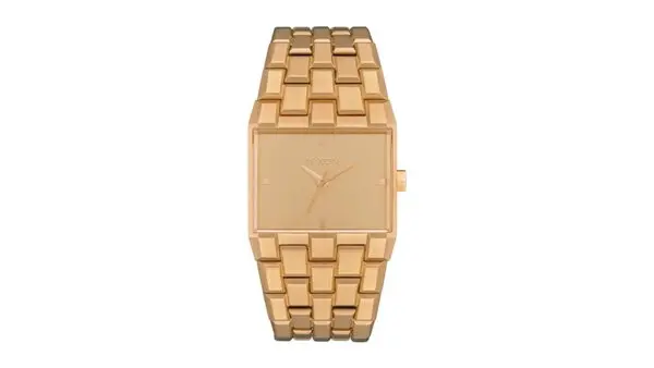 Nixon Ticket" Rectangular Watch - Stainless Steel