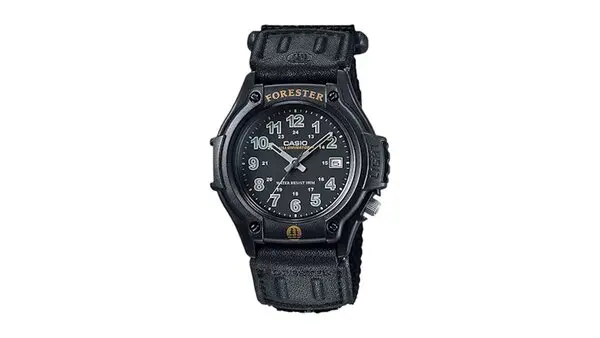 Casio Forester Watch With Black Nylon Band - Leather