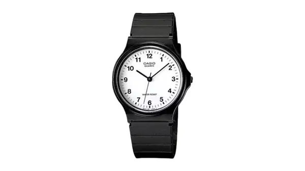 Casio Classic Analog Watch With White Dial - Rubber