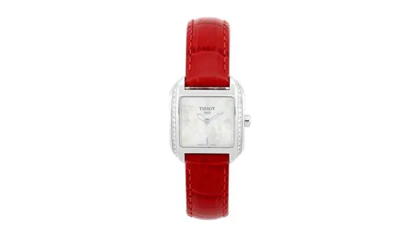 TISSOT Cushion Mother Of Pearl Dial Watch - Leather