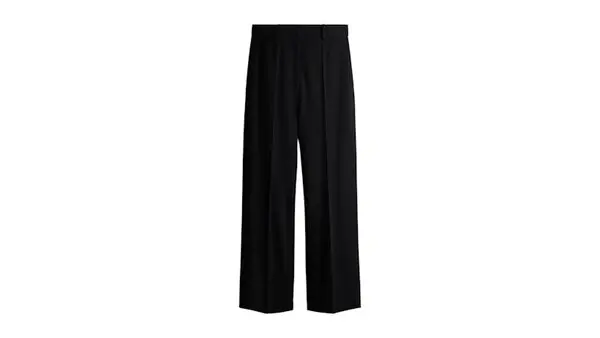 H&m Tailored Wool Trousers - Black