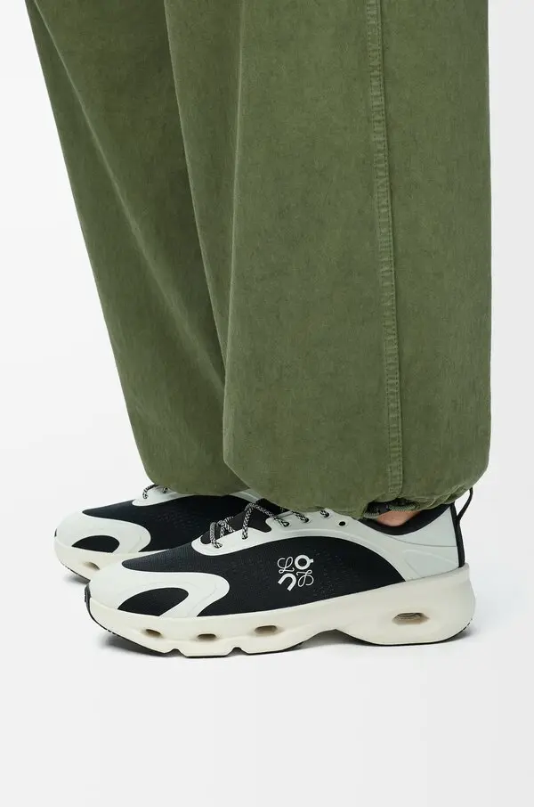 Loewe Cloudsolo Recycled Polyester Sneakers - Black/eggshell