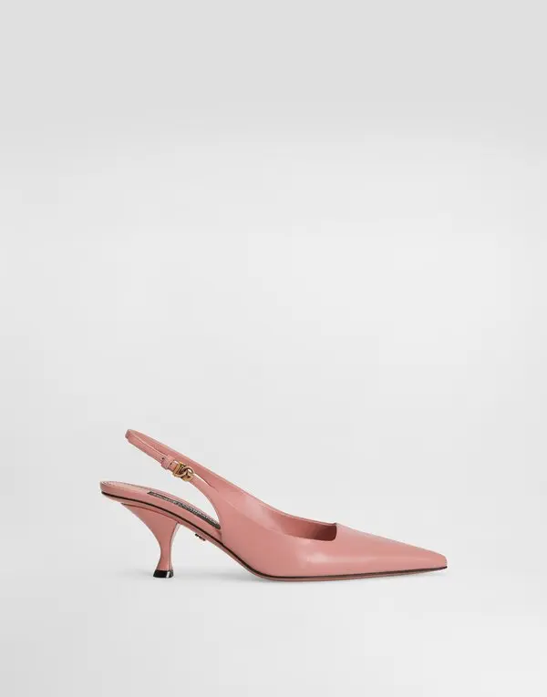 Dolce & Gabbana Lollo Polished Calfskin Slingback