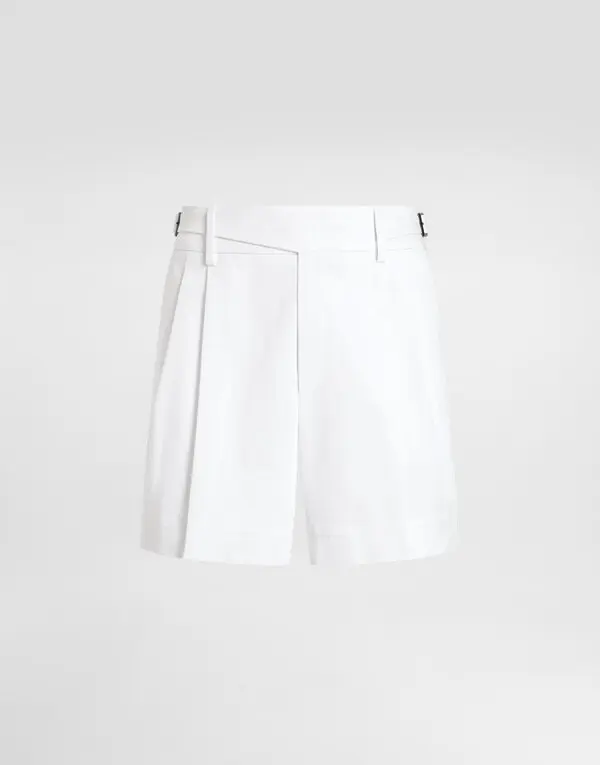 Dolce & Gabbana Stretch Cotton Bermuda Shorts - White