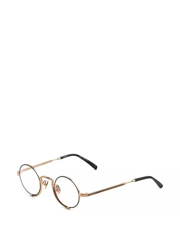 Matsuda Engraved Round-frame Glasses