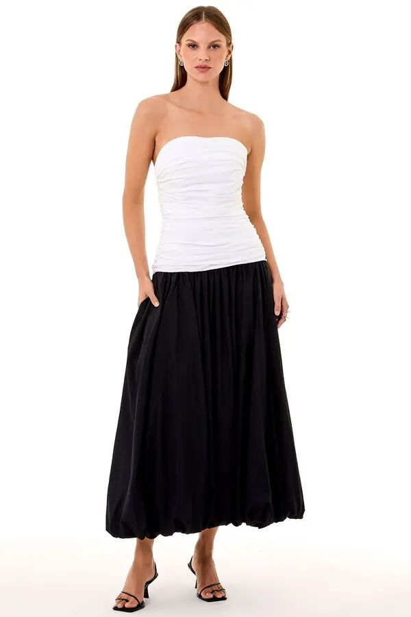 NICHOLAS Despina Dress - Ivory/black