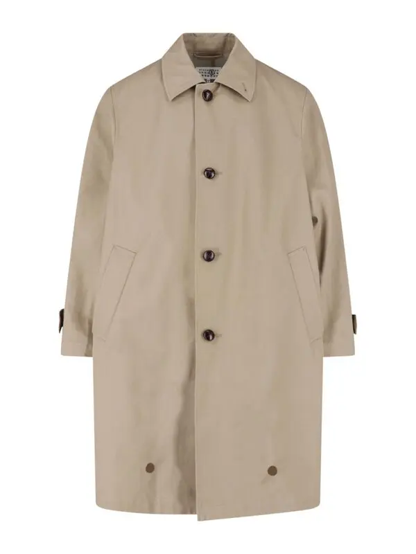 MAISON MARGIELA Single-breasted Utility Trench - Beige