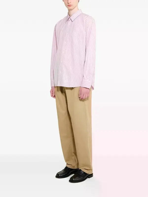 Gramicci Belted Cotton Trousers - Brown