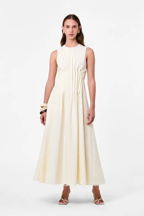NICHOLAS Jordi Dress - Chalk