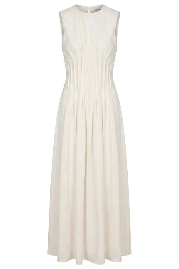 NICHOLAS Jordi Dress - Chalk