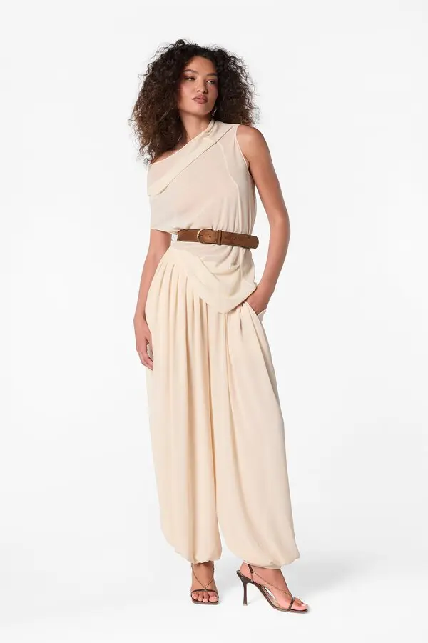 NICHOLAS Ryannne One-shoulder Top - Ecru