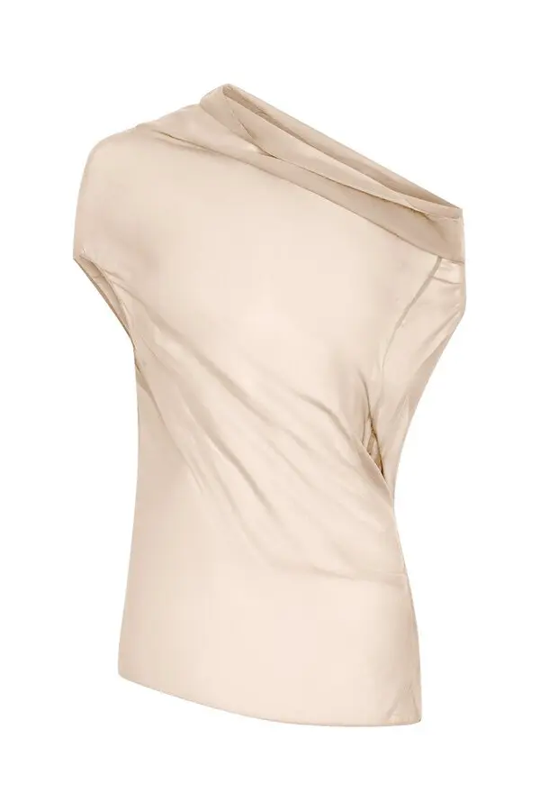 NICHOLAS Ryannne One-shoulder Top - Ecru