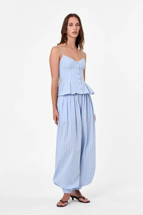 NICHOLAS Liselle Pant - Blue Multi Stripe