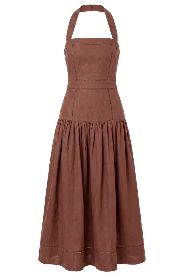 NICHOLAS Vivianne Dress - Mocha
