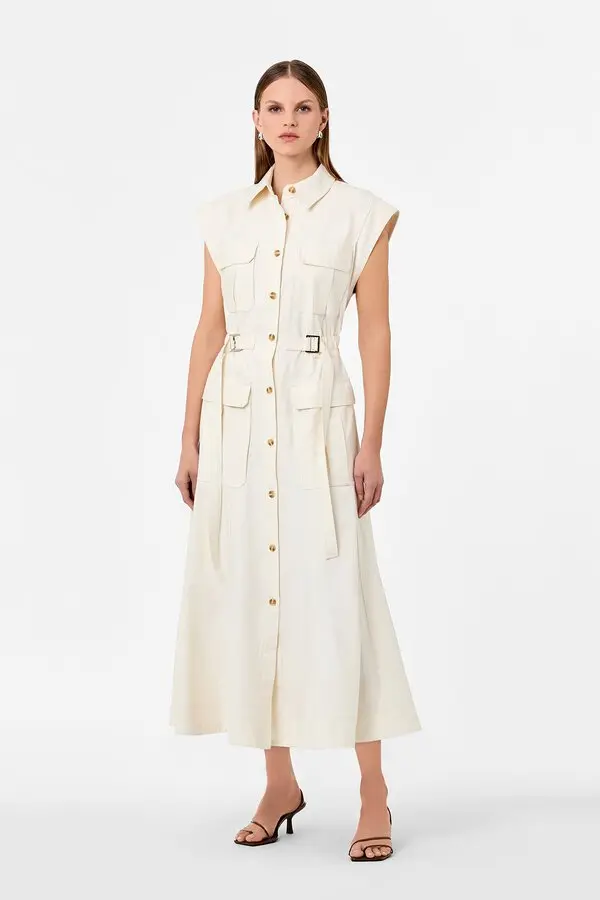 NICHOLAS Romina Dress - Ivory
