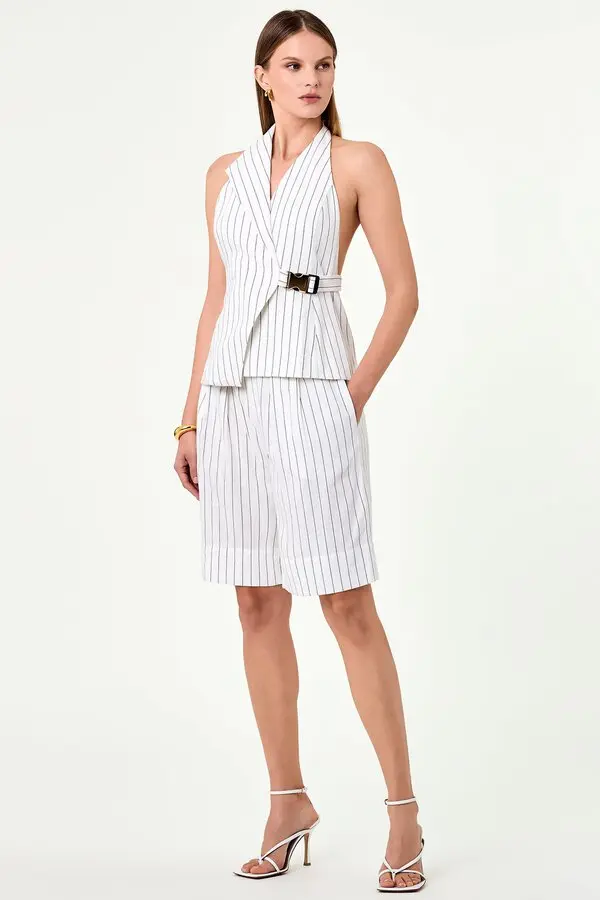NICHOLAS Belinda Short Stripe - Ivory