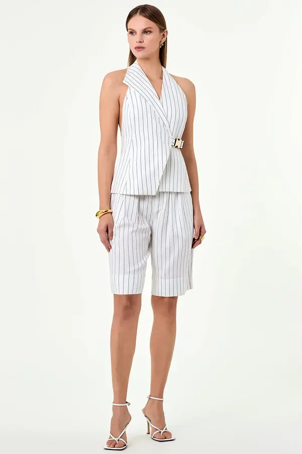 NICHOLAS Belinda Short Stripe - Ivory