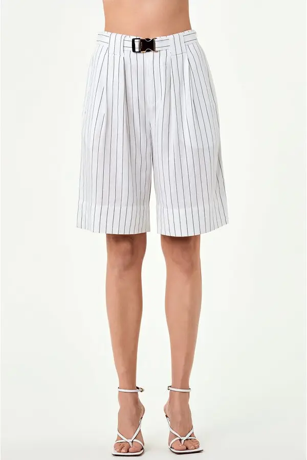 NICHOLAS Belinda Short Stripe - Ivory