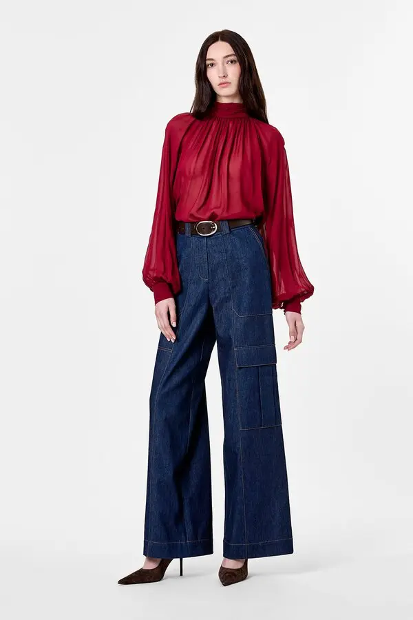 NICHOLAS Solene Top - Plum