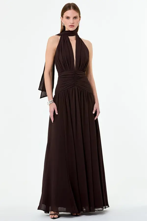 NICHOLAS Arelle Maxi Dress - Mocha