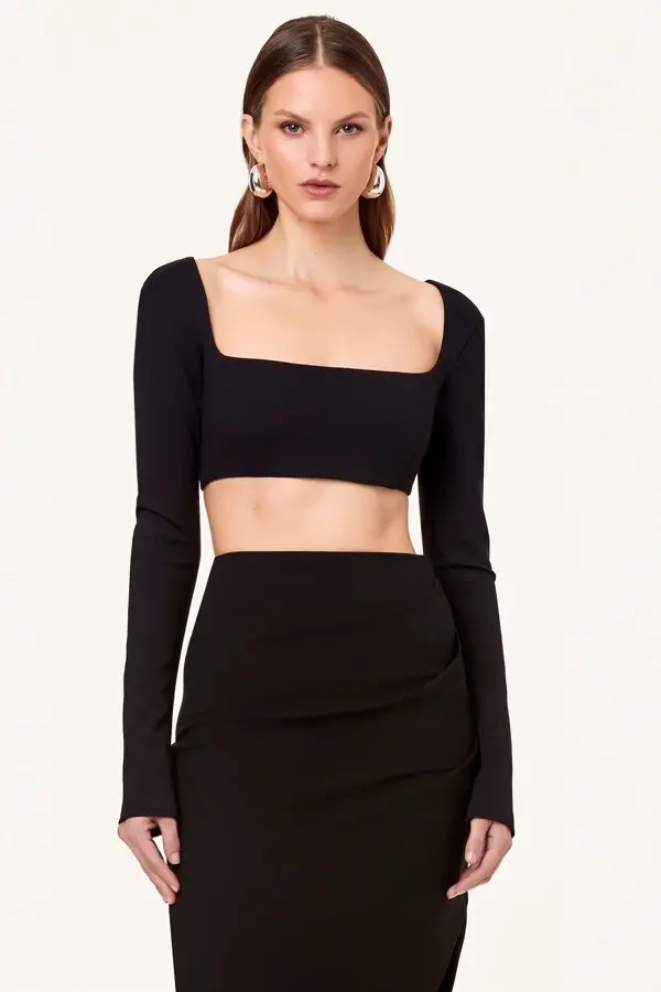 NICHOLAS Garima Top - Black