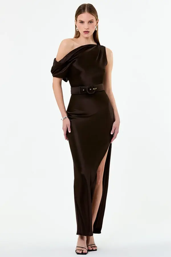 NICHOLAS The Eartha Dress By - Cacao